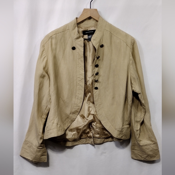 Ashley Stewart | Jackets & Coats | Ashley Steward Linen Rayon Military ...